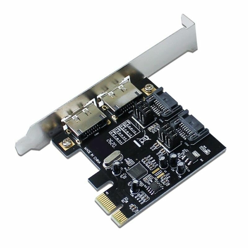 (1 шт.) Карта расширения PCI-E SATA / eSATA (внешний порт)