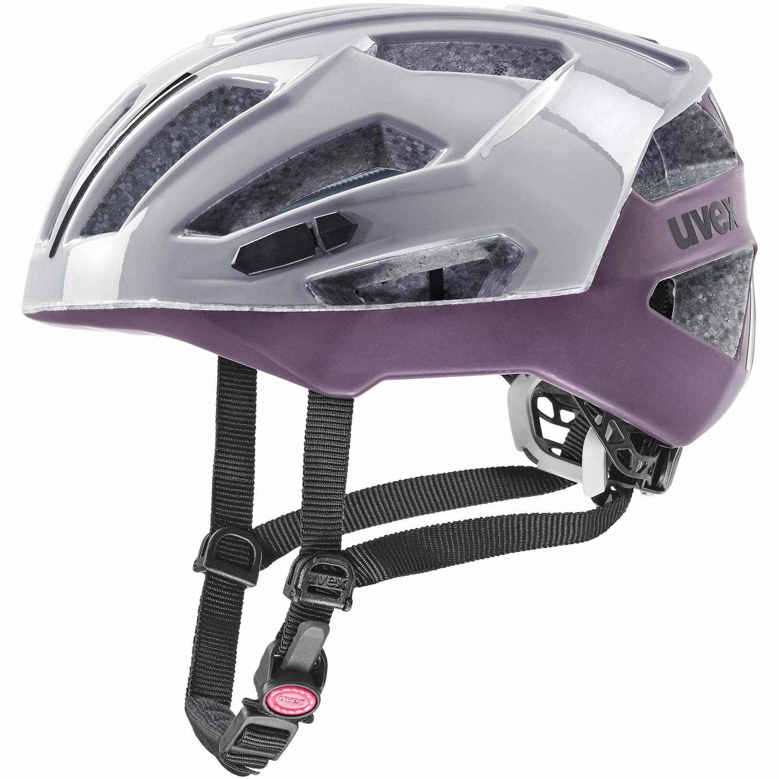 DECATHLON шлем защитный Uvex Gravel X, светло-серый/серый, размер 56-61 см