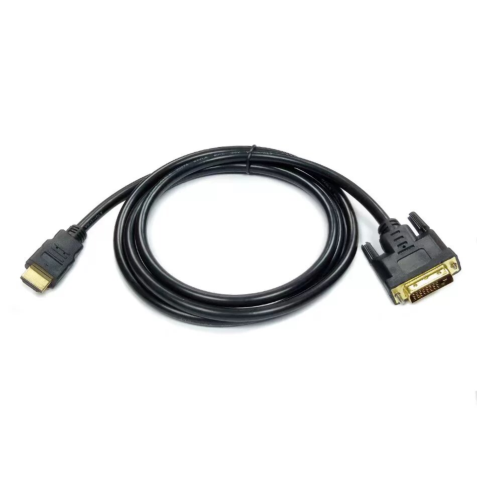 Кабель HDMI в DVI 1,5 м двухсторонний конвертер для 1080p мониторов проекторов телевизоров - Черный