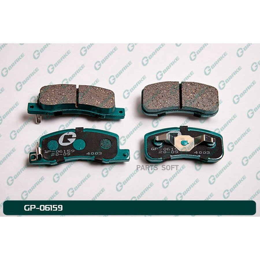 GP06159 G-BRAKE Колодки торм. диск. перед. G-BRAKE GP06159 | цена за 1 шт