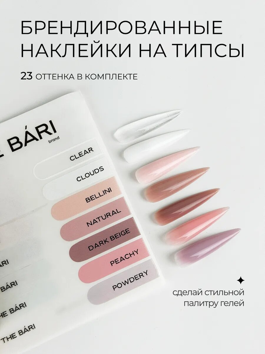 Наклейки на типсы для подписи и маркировки