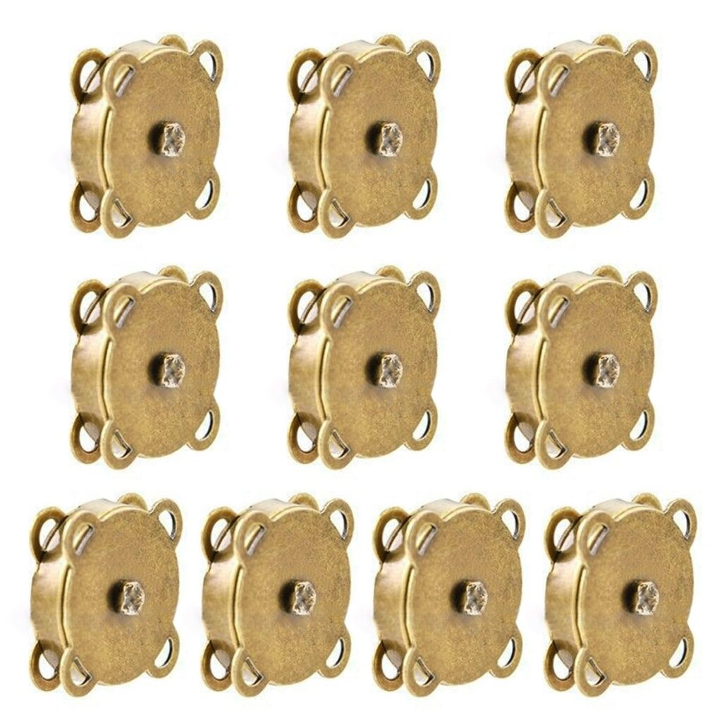 10шт Металлические Защелкивающиеся Магнитные Кнопки Магнитные Застежки для Одежды Сумки DIY Ремесла