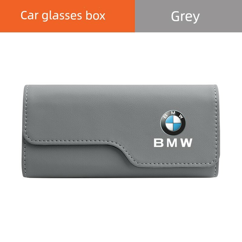 Автомобильный держатель для очков с логотипом BMW для 3, 1, 5 серий - Серый, аксессуар для салона
