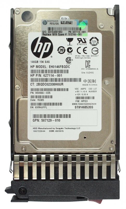 Жесткий диск HP 627114-001 146Gb SAS 2,5" HDD