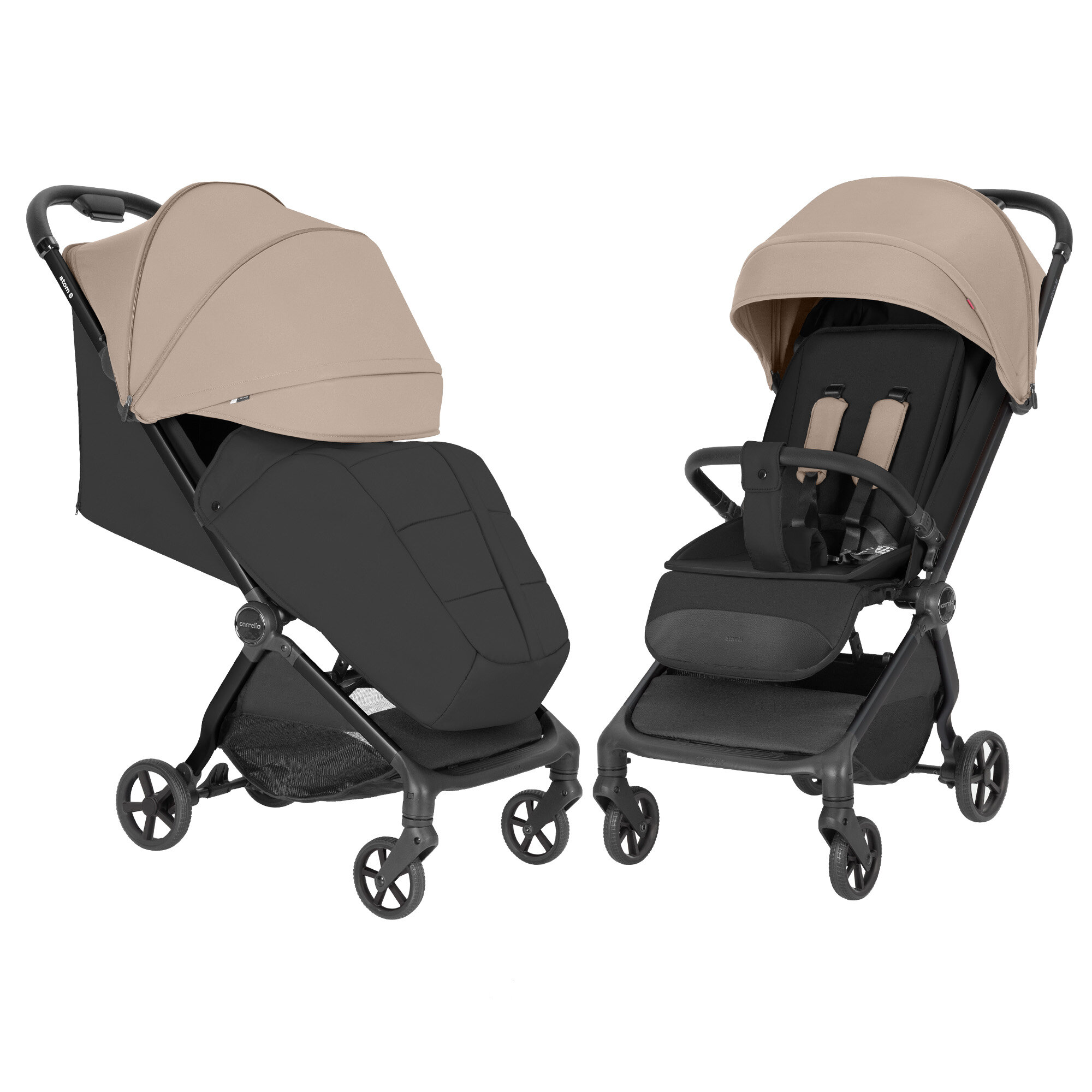 Коляска прогулочная Carrello Atom S Evening Beige подходит для перевозки в качестве ручной клади