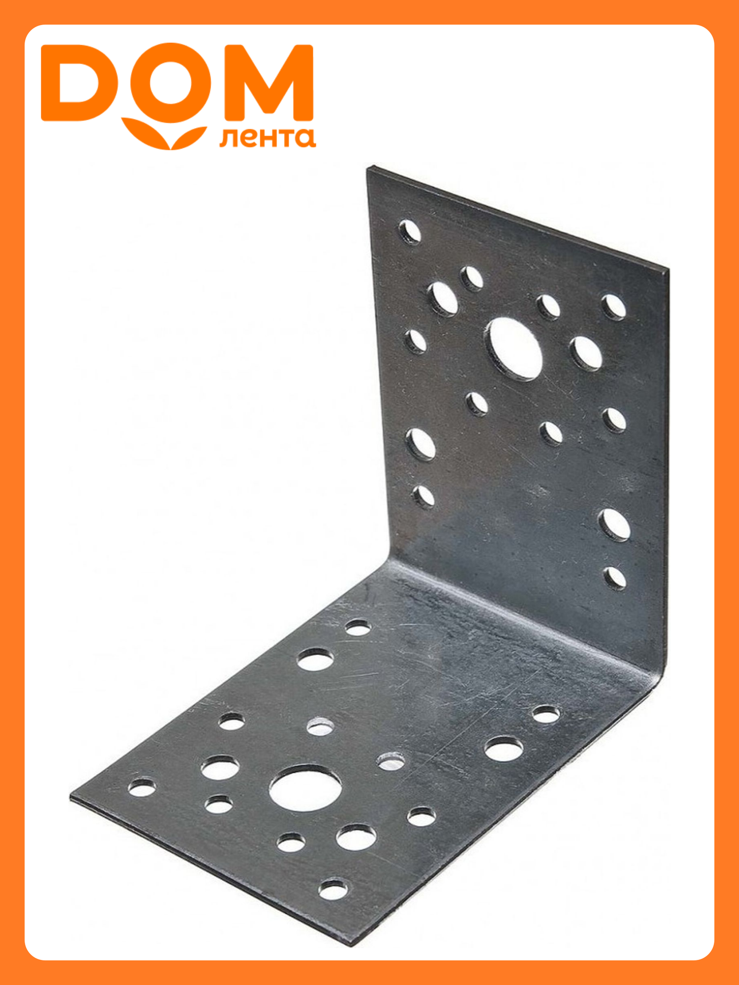 Уголок крепежный Tech-KREP kur, 105x105 мм, серебристый, сталь