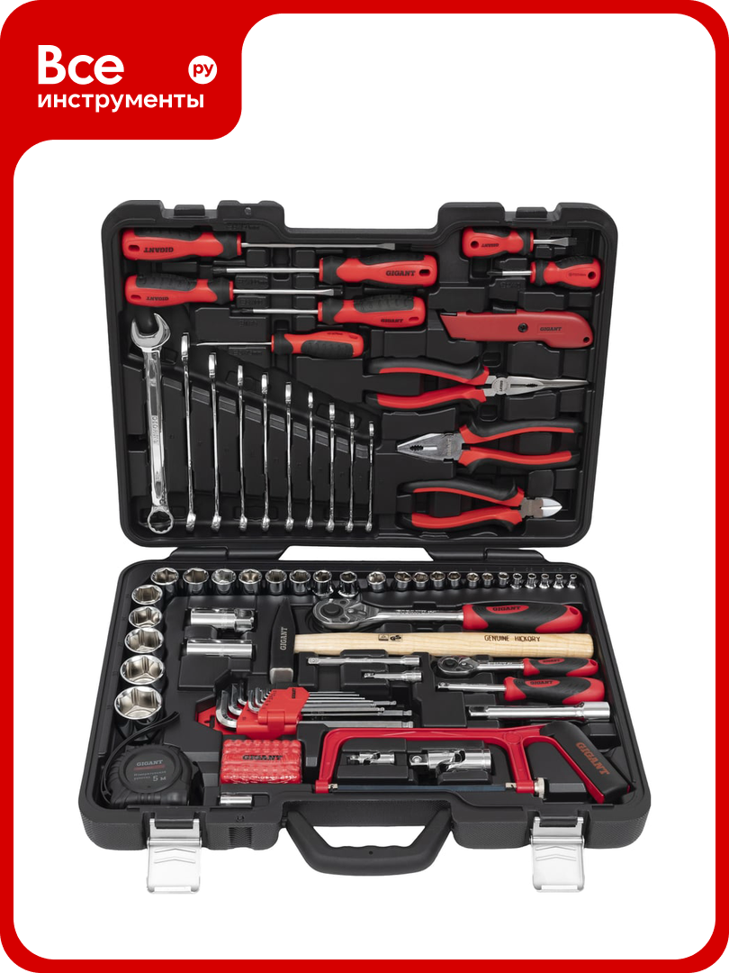 Набор инструментов Gigant Professional 1/2" и 1/4" 101 предмет GPS 101
