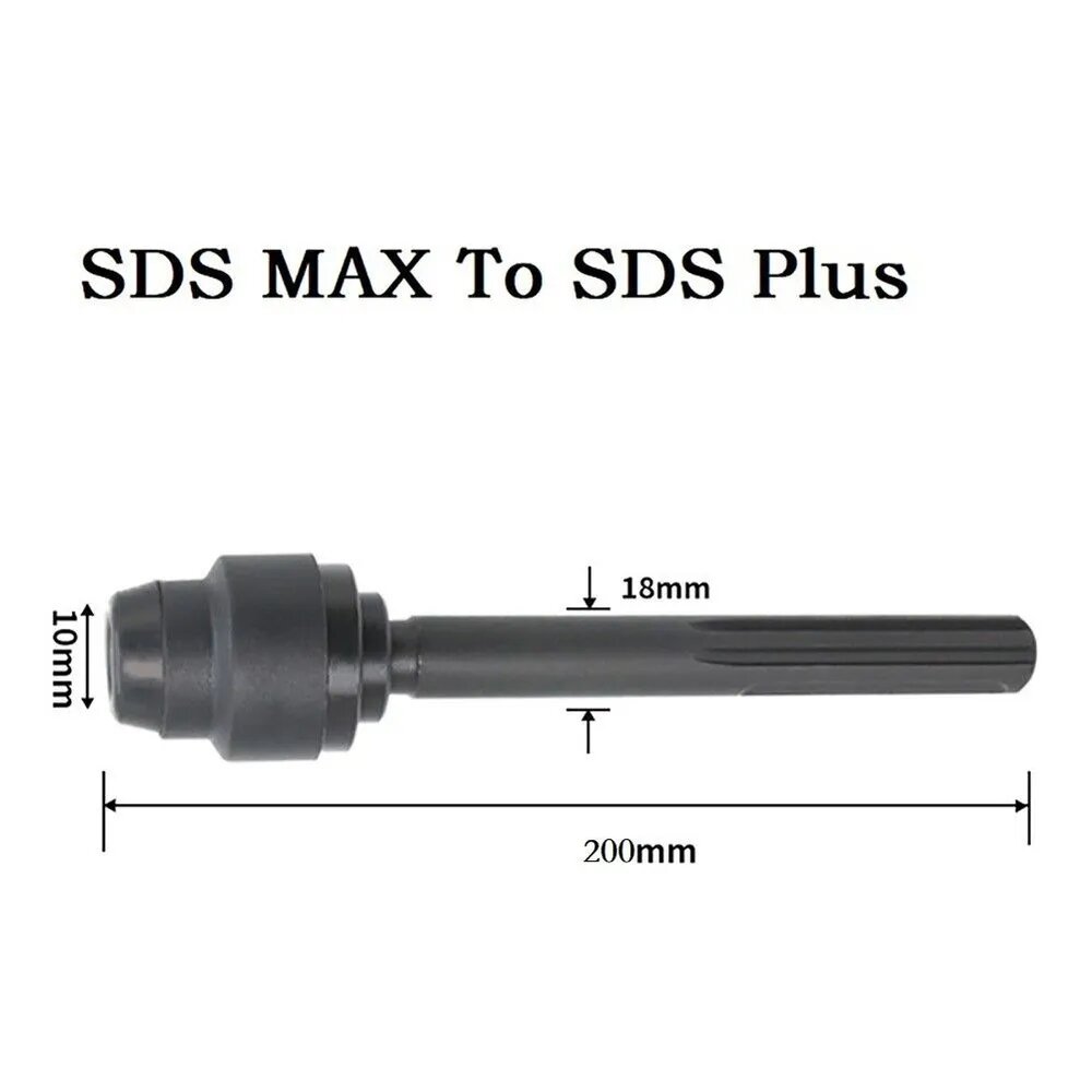 Переходник для патрона SDS MAX TO SDS PLUS, конвертер сверл, переходник для ударного инструмента.