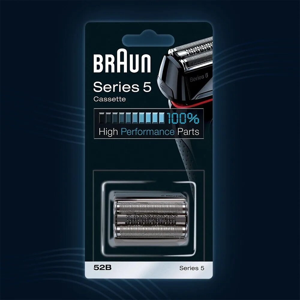 Сетка и режущий блок Braun series S5 52B, серебристый
