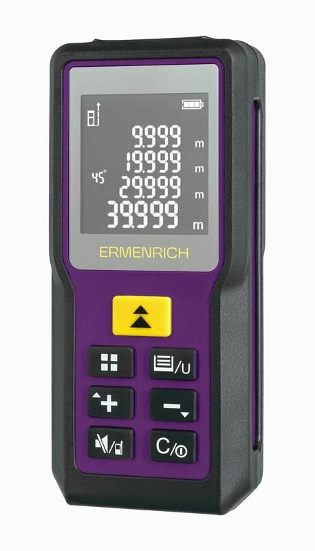 Рулетка лазерная Reel PRO GM60 фиолет. Ermenrich 84645