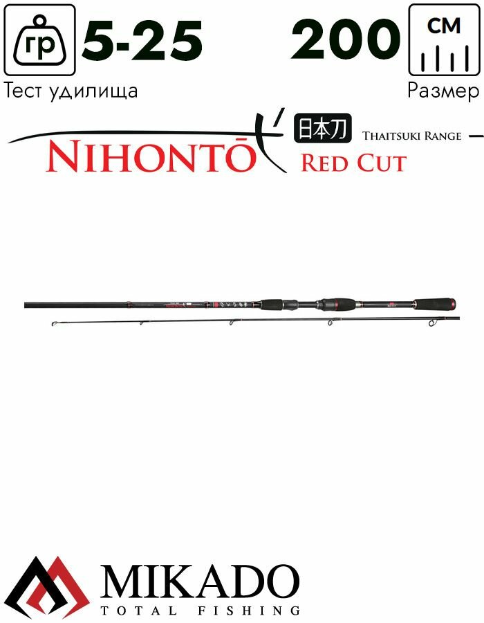 Спиннинг Mikado NIHONTO RED CUT PIKE 200 (5-25 г.)