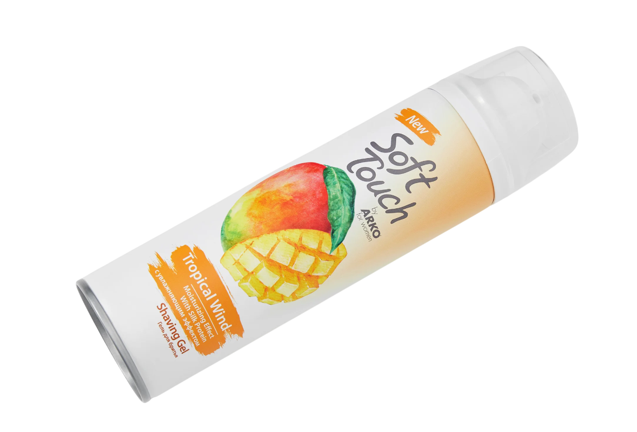 Гель Arko Softtouch для бритья женский Тропическая свежесть, 200мл