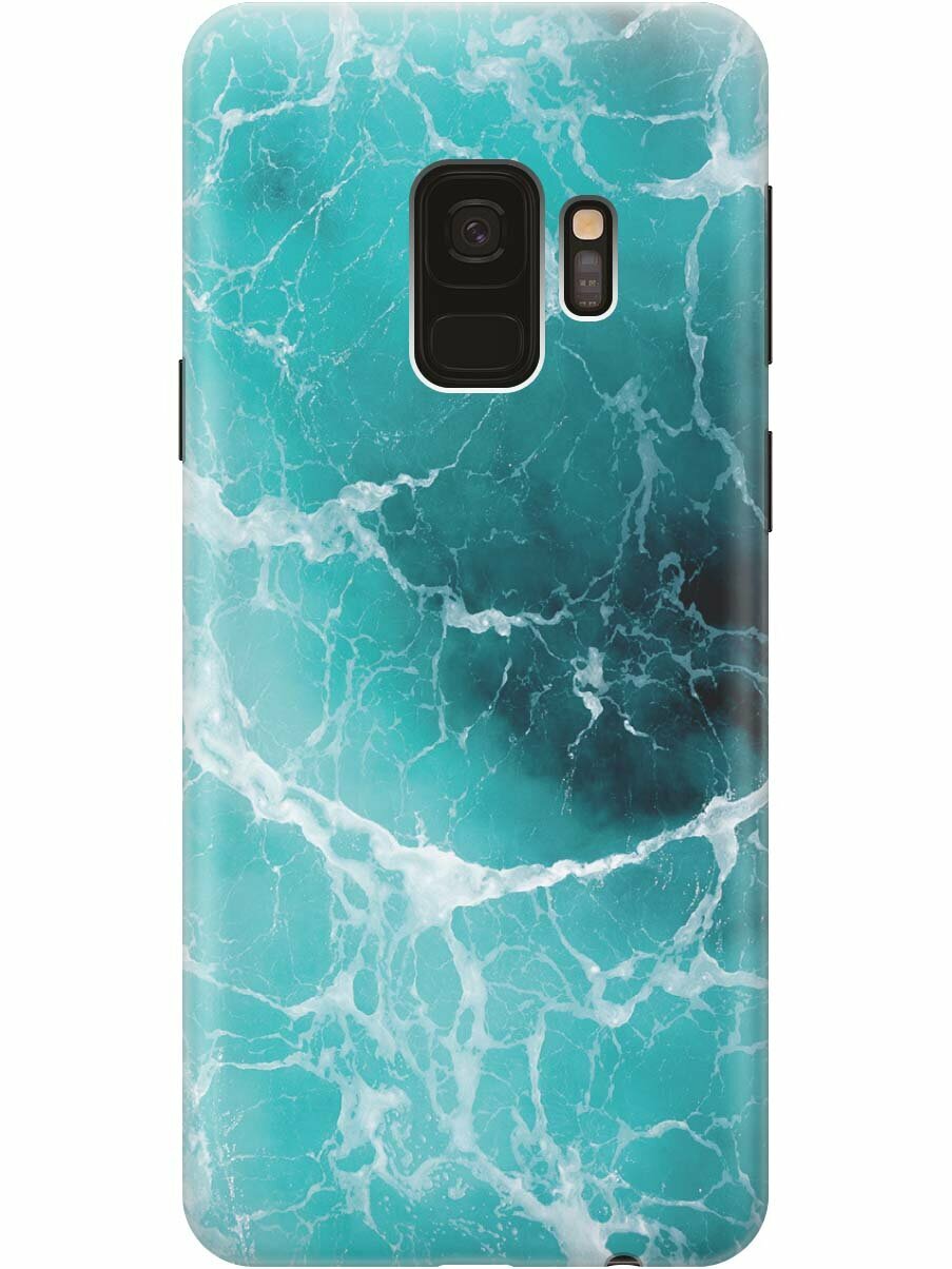 Ультратонкий силиконовый чехол-накладка для Samsung Galaxy S9 с принтом "Лазурный океан"