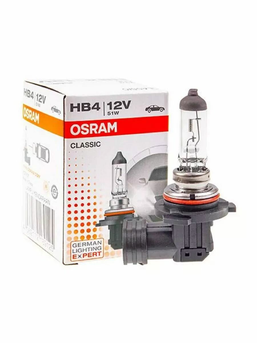 Галогенная лампа Osram Original Line, HB4, 51W, 12В, 3200 K, для легковых и грузовых авто