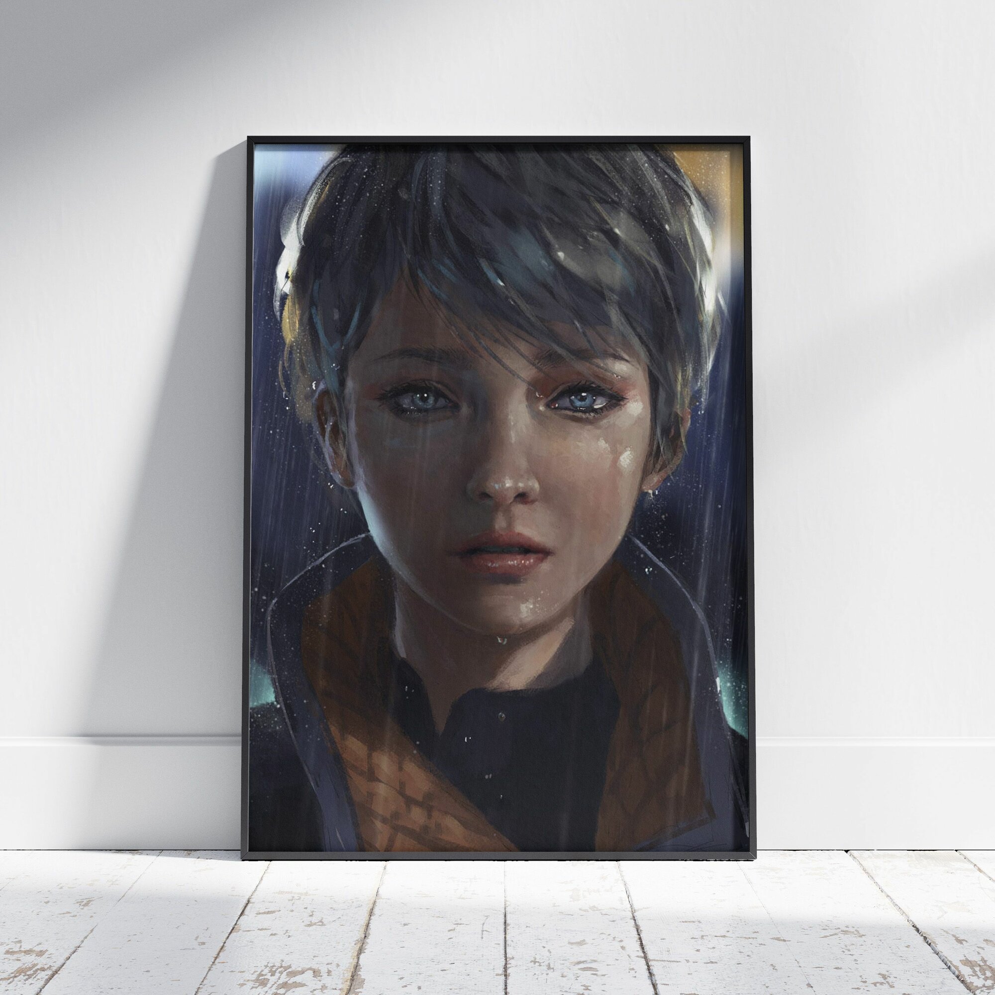 Плакат на стену для интерьера Detroit Become Human (Кара 2) - Постер по игре формата А4 (21x30 см)