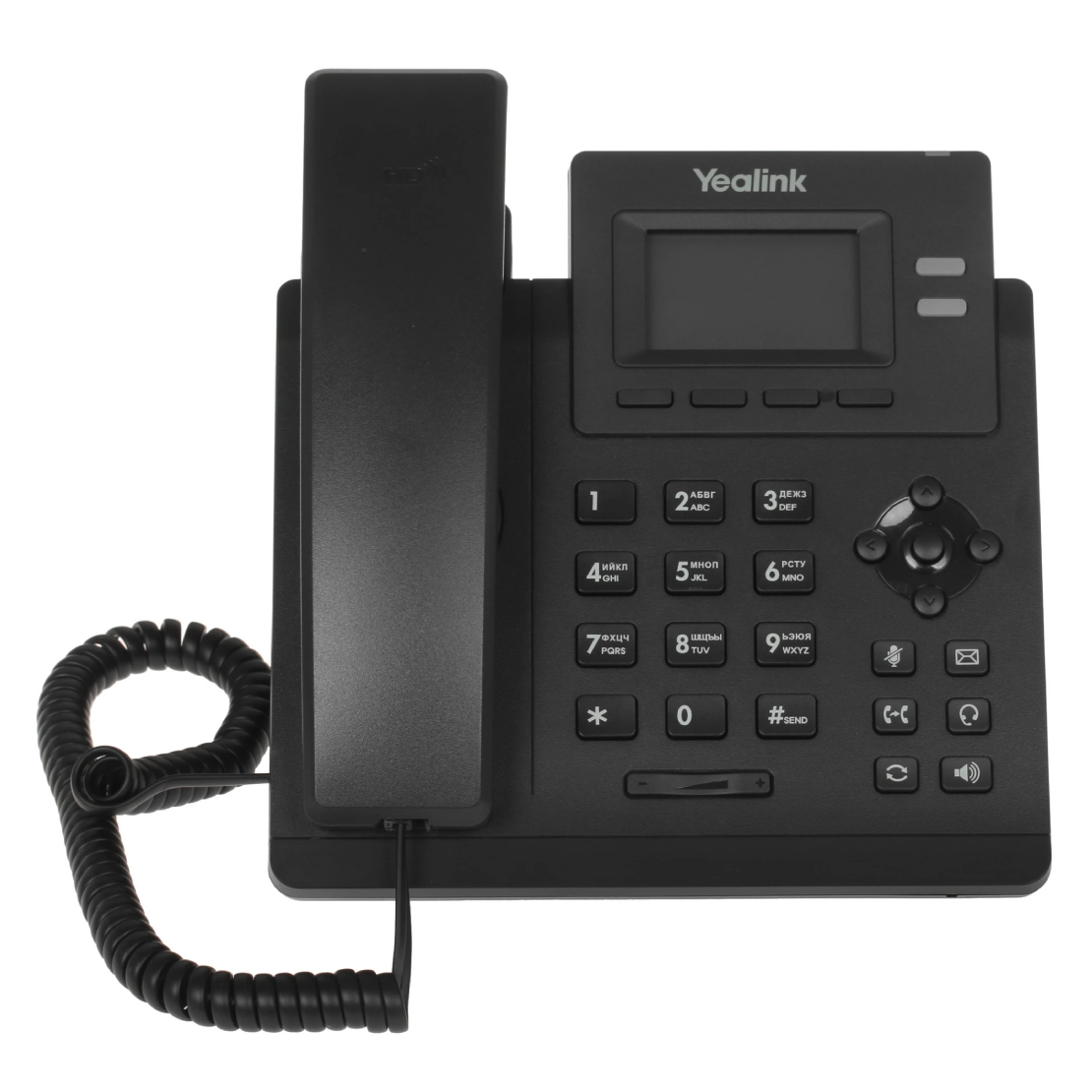 VoIP-телефон Yealink SIP-T31P, до 2 SIP-аккаунтов, книжка до 1000 записей, черный