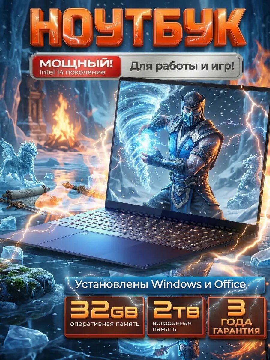 Ноутбук HiGH TECH PREMIUM N-Series RAM 32GB / SSD 2048 GB