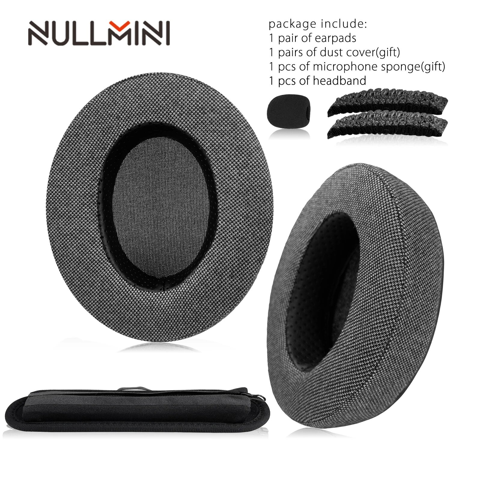 Сменные амбушюры Nullmini для Logitech G Pro X, type7, band B