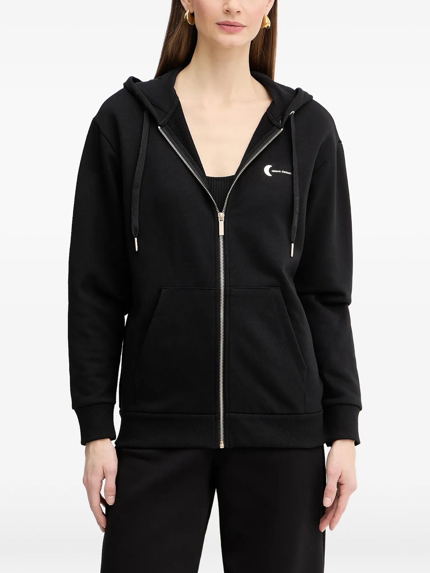 Худи Armani Exchange, размер 44, , черный
