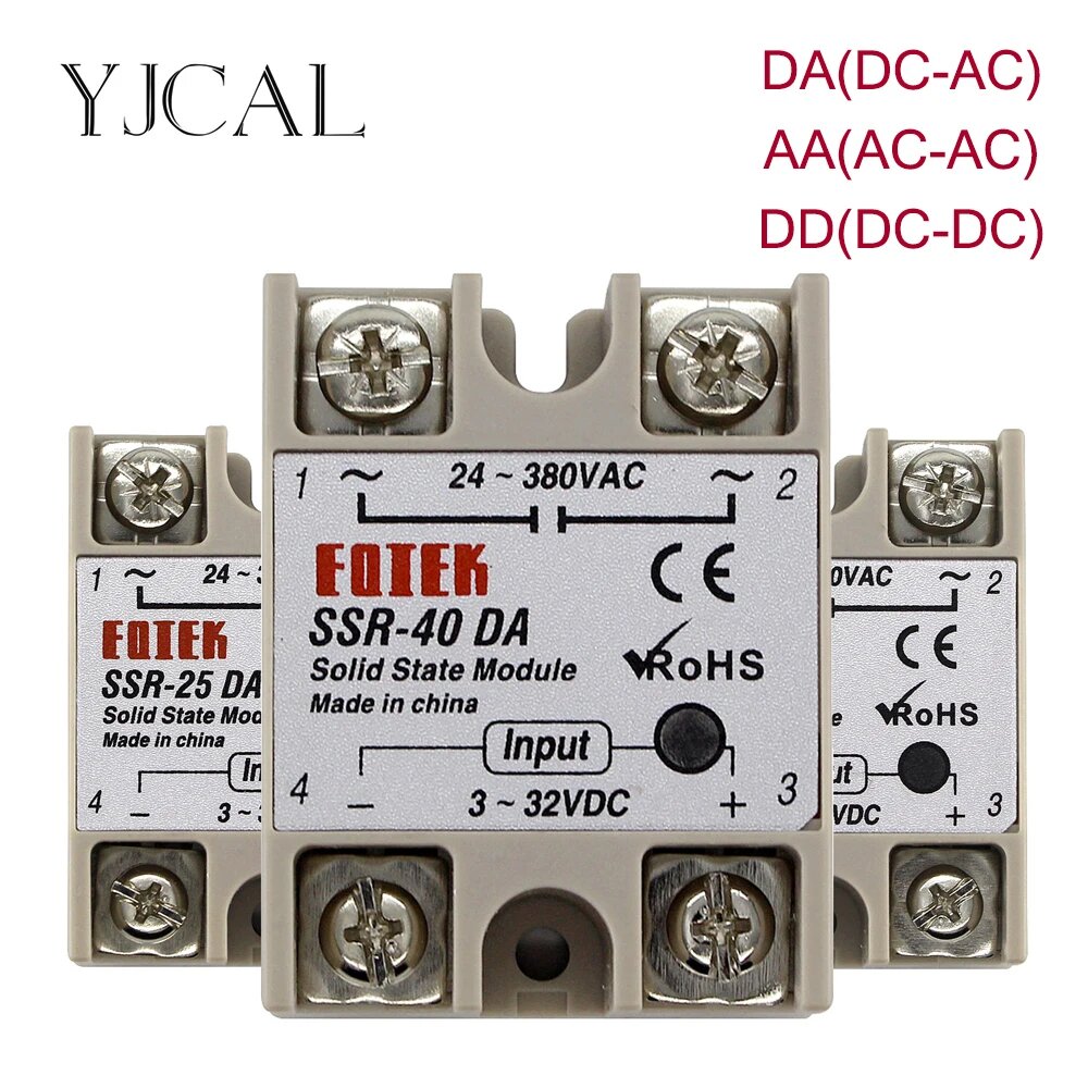 Твердотельное реле SSR-40A DA(DC-AC) для ПИД-контроля