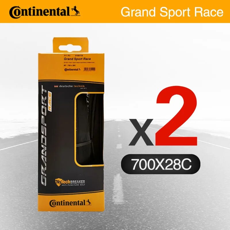 Continental Grand Sport Race 700x28C, 2шт, черные