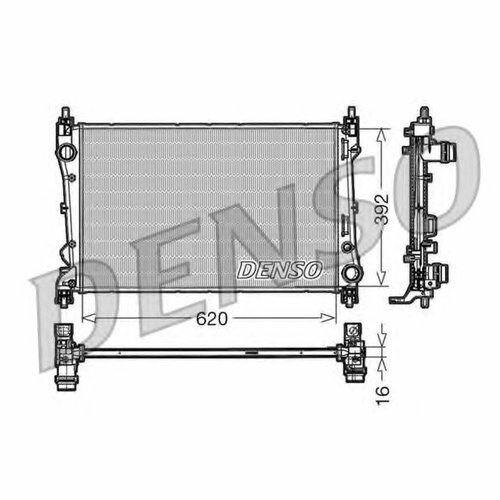 Радиатор охлаждения Denso drm09113 для Fiat Doblo