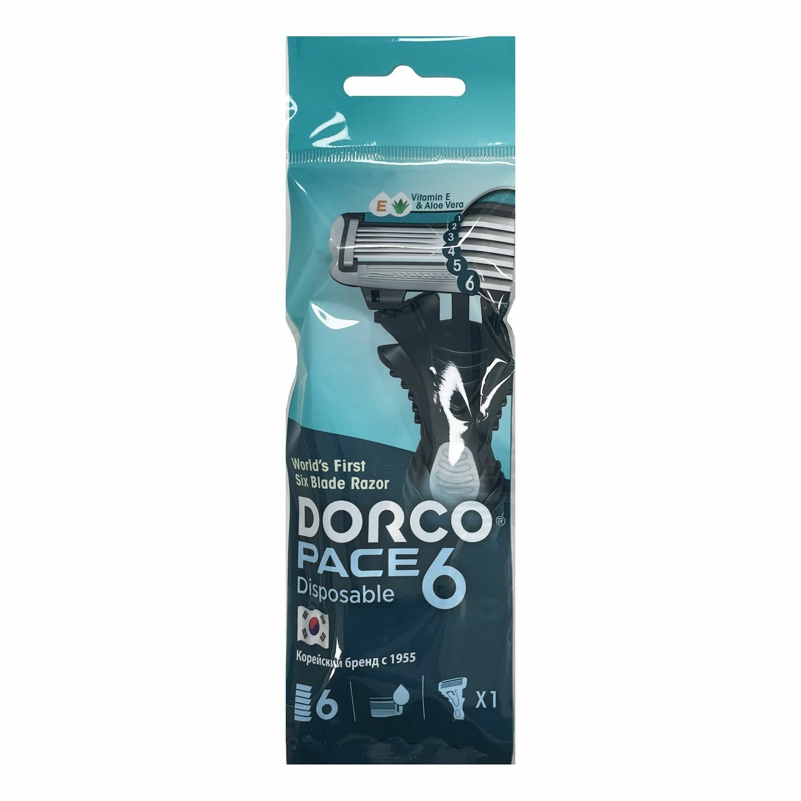 Станок для бритья Dorco Pace 6 Blade Disposable Razor однор