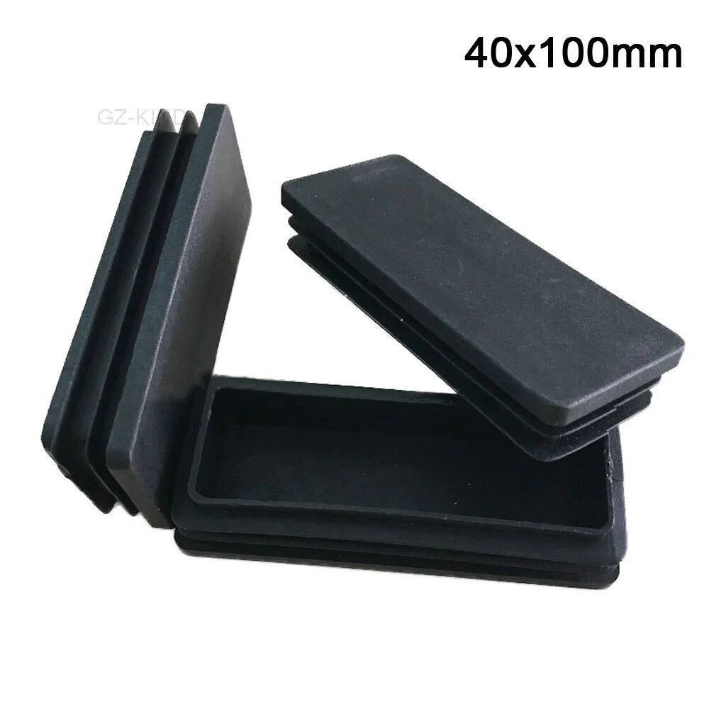 Пластиковые черные заглушки для труб 40x100 мм 5pcs