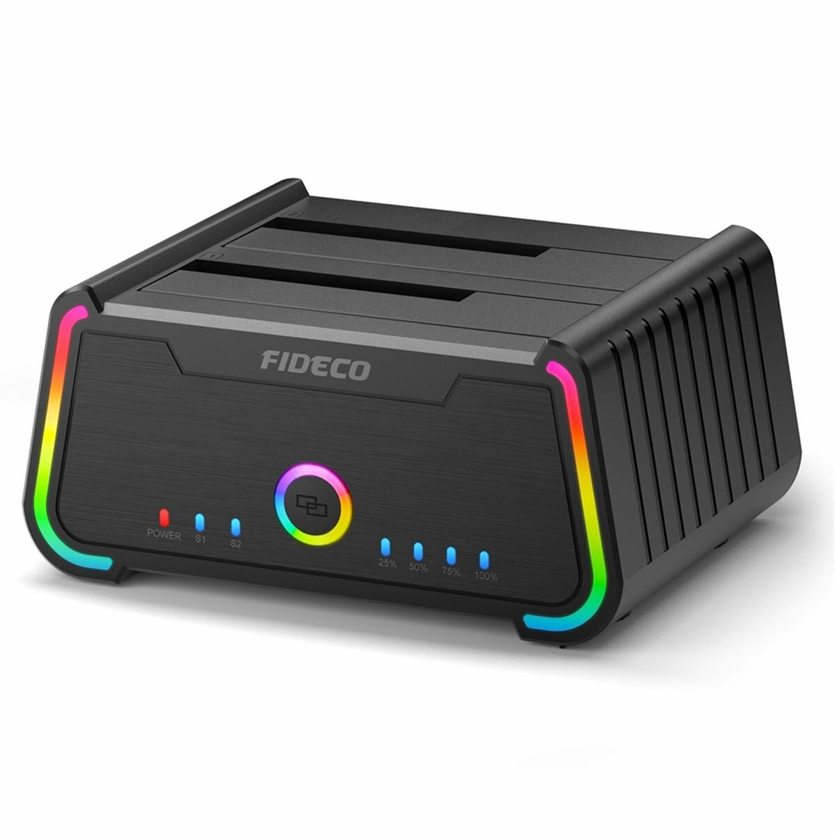 Док-станция для жестких дисков USB 3.0 с двумя отсеками для 2,5-дюймовых и 3,5-дюймовых жестких дисков SSD с поддержкой автономного клонирования UASP EU Plug 2 отсека 2.5 3.5 дюйма автономное клонирование UASP