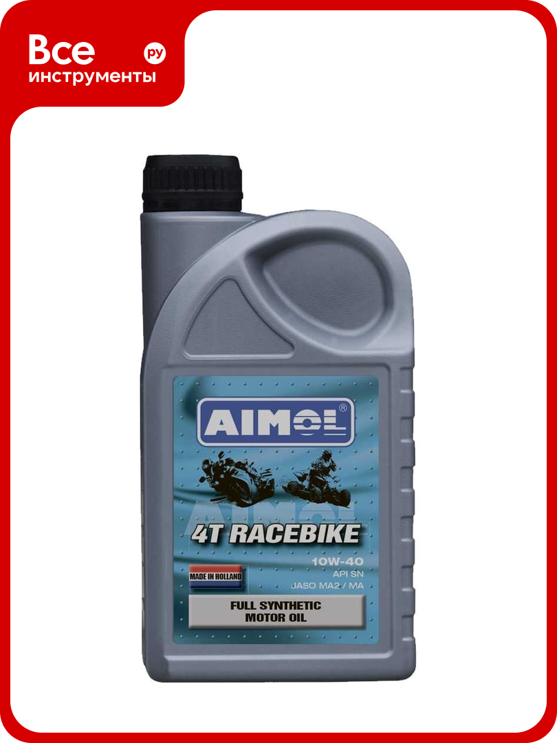 Масло моторное синтетическое 4T Racebike 10W-40 1 л для четырехтактных двигателей AIMOL 8719497953721