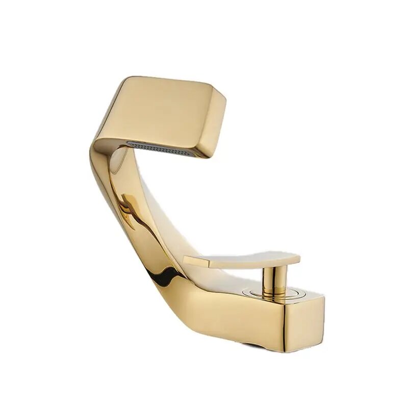 Кран для ванной Tuqiu Gold из латунья Розово-золотой кран для раковины в ванной смеситель холодной и горячей воды кран для раковины настенный черно-серый кран