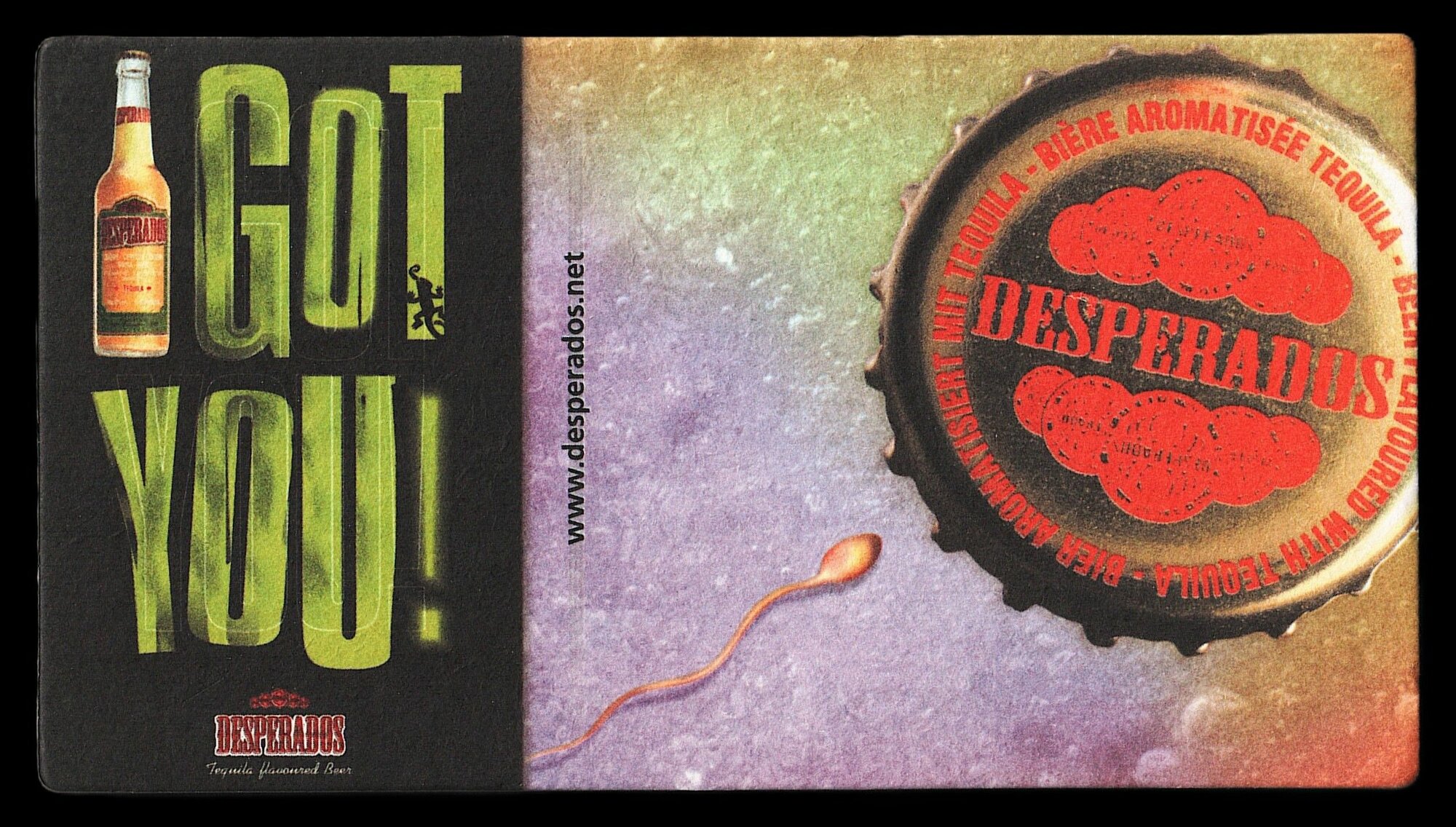 Бирдекель (костер) Desperados Got You! Нидерланды (подставка под пивной бокал)