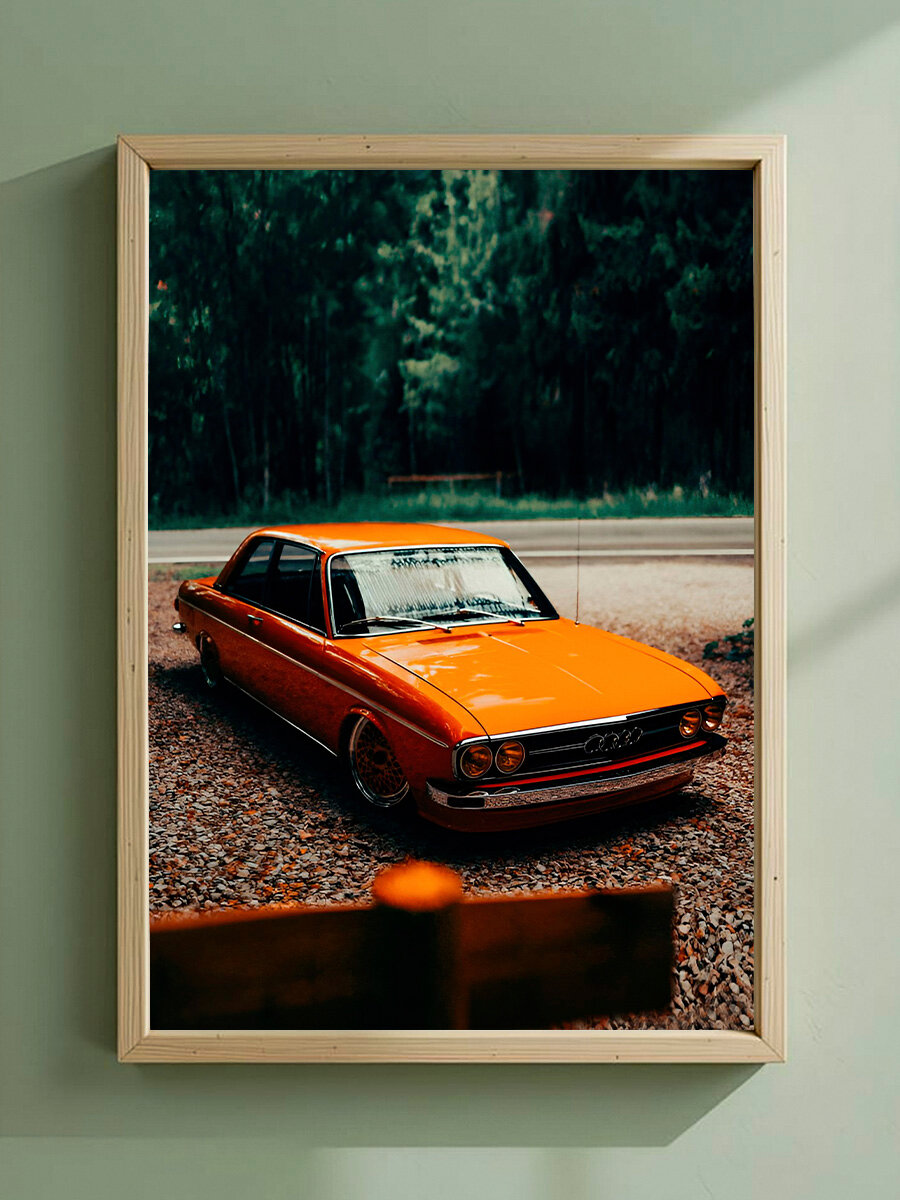Постер, плакат на стену "Audi 100 C1 " 42Х29,7см (А3)