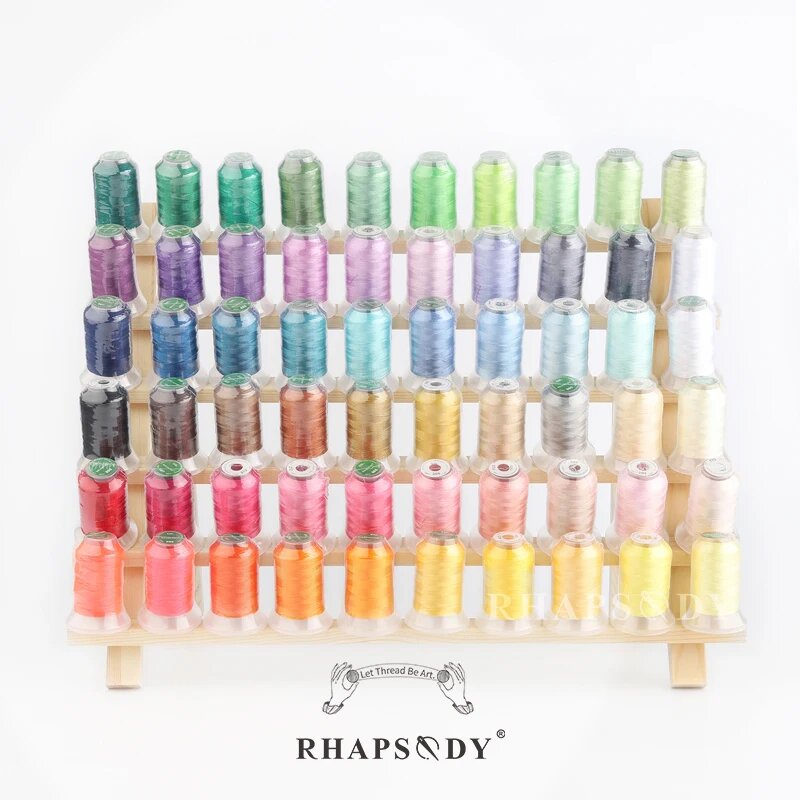 Рhapsody полиэфирная нить для вышивания 120D/2 500 метров 40 цветов