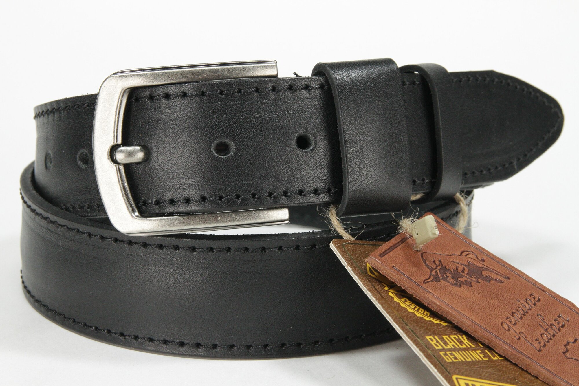 Ремень из кожи быка Black Angus, 40 мм