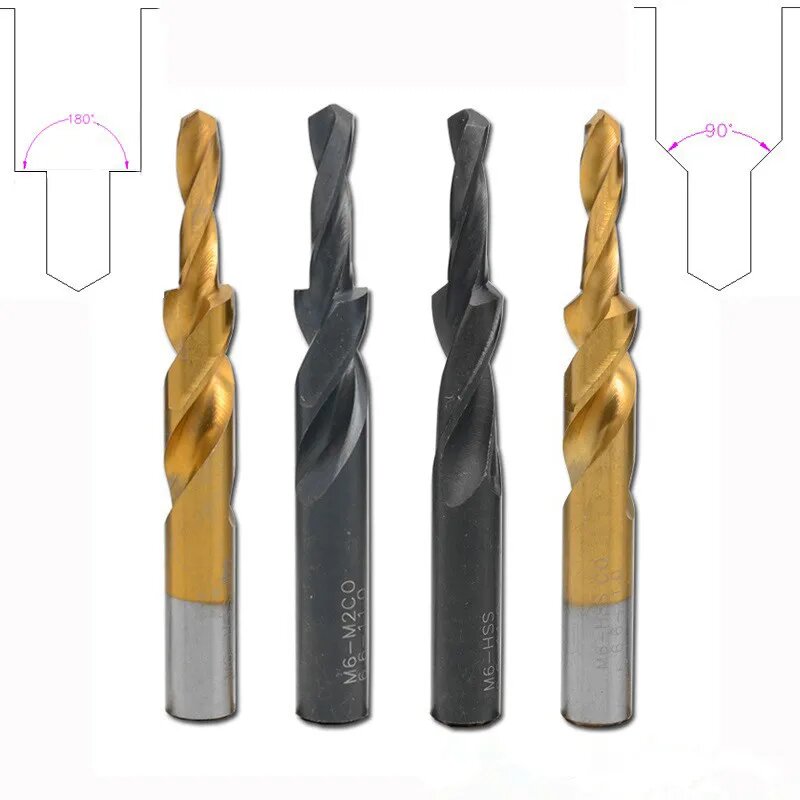 Ступенчатое сверло KAVTECNC M4x180 HSS-CO