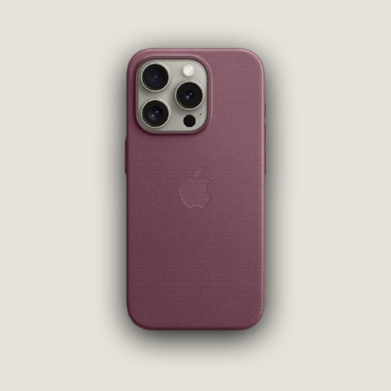 Чехол для Apple iPhone 15 Pro FineWoven Case with MagSafe - Mulberry / Бордовый (оригинал)