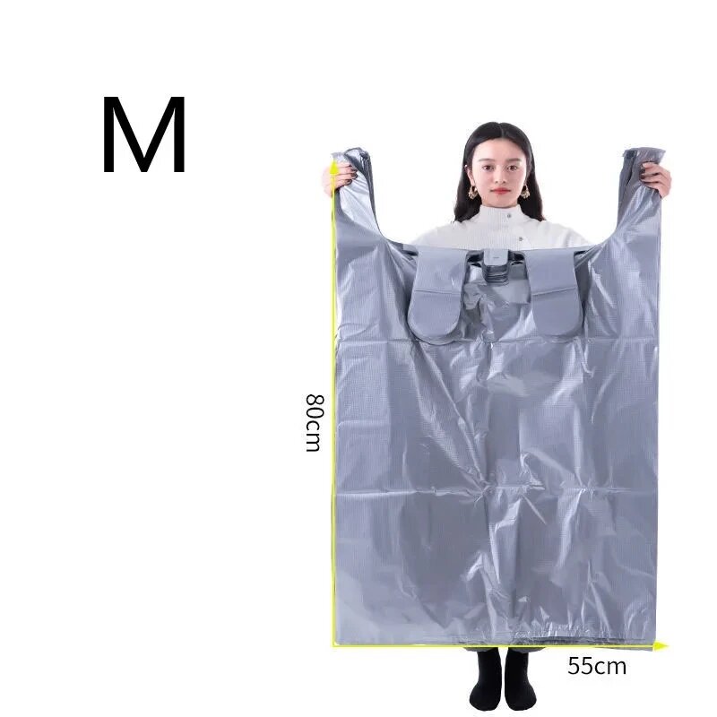 Пластиковая сумка для хранения M-55x80cm, 10 шт