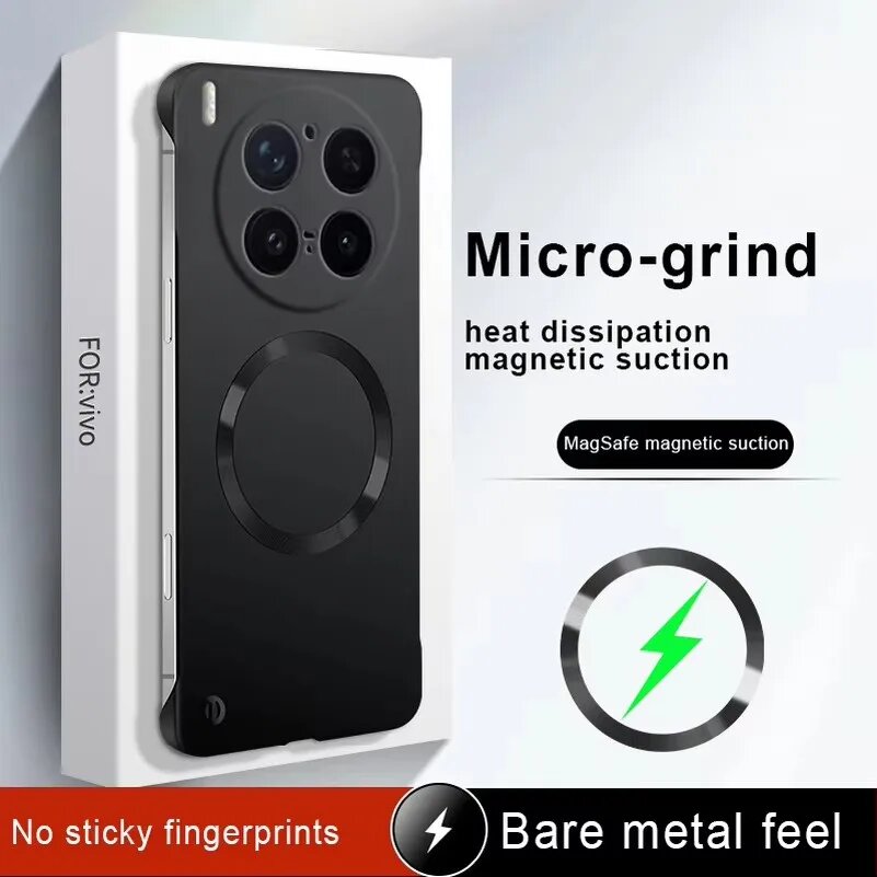 Чехол для телефона с тонкими рамками Magsafe Magnetic для VIVO X300 Pro vivo x300 X200 Ultra X200s x200 Pro FE X100 Pro Защитный чехол для камеры