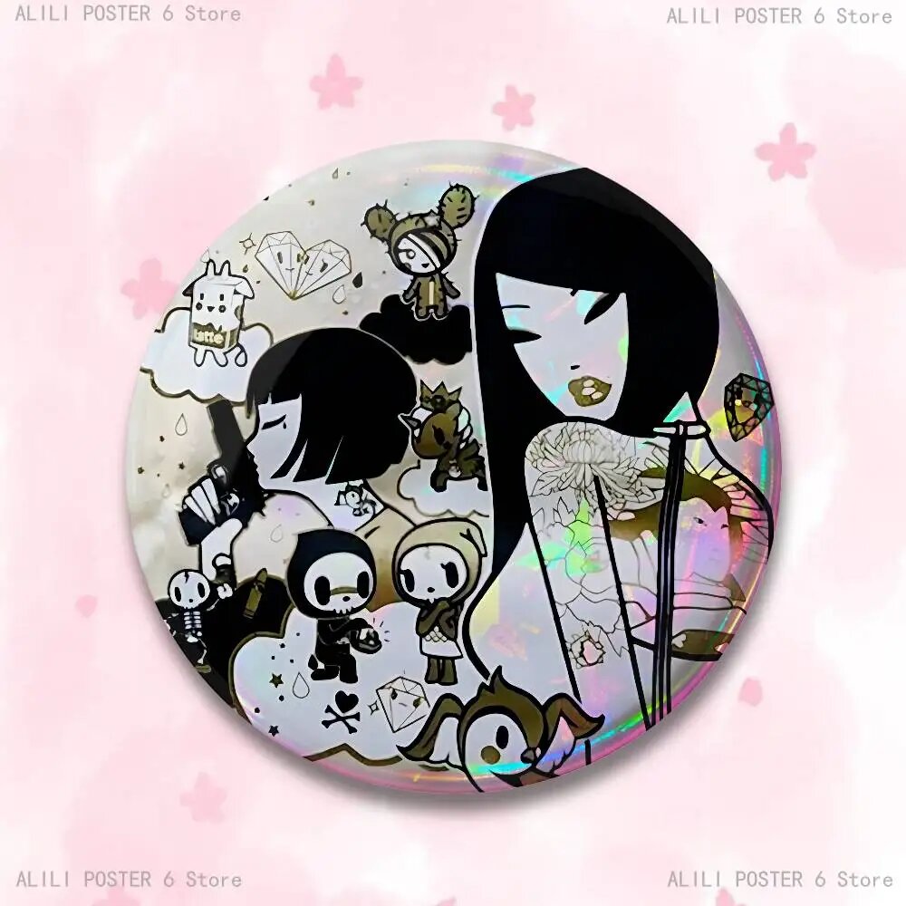 Значок Tokidoki, 58X58mm, z9