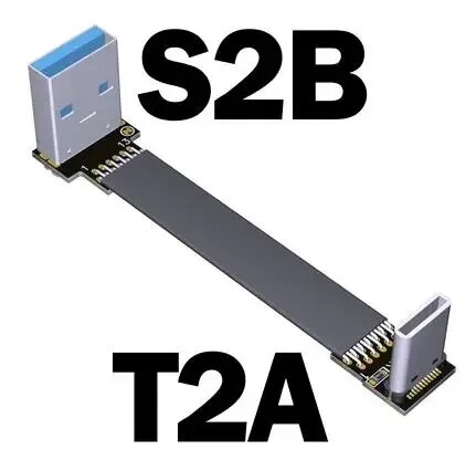 ADT-LINK USB 3.1 плоский кабель Type C - Type A