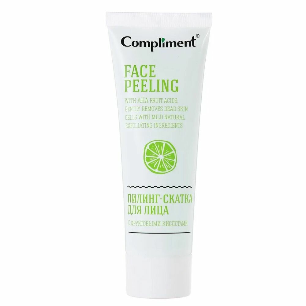 Compliment Пилинг-скатка для лица Face peeling с фруктовыми кислотами, 80 мл//