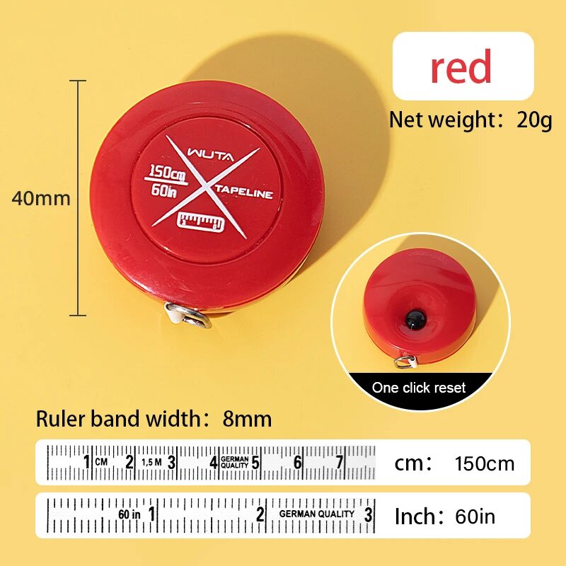 Измерительная лента WUTA Red, 150см