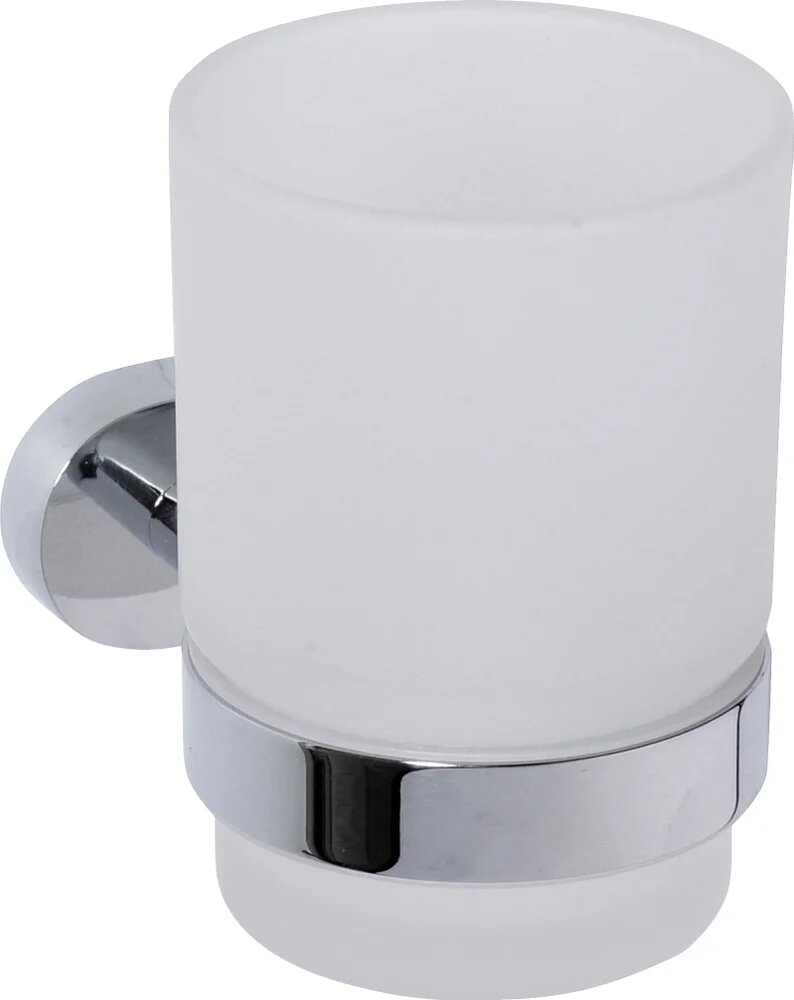 Стакан для ванной Bemeta Oval 118410011 из латуни, стеклянный