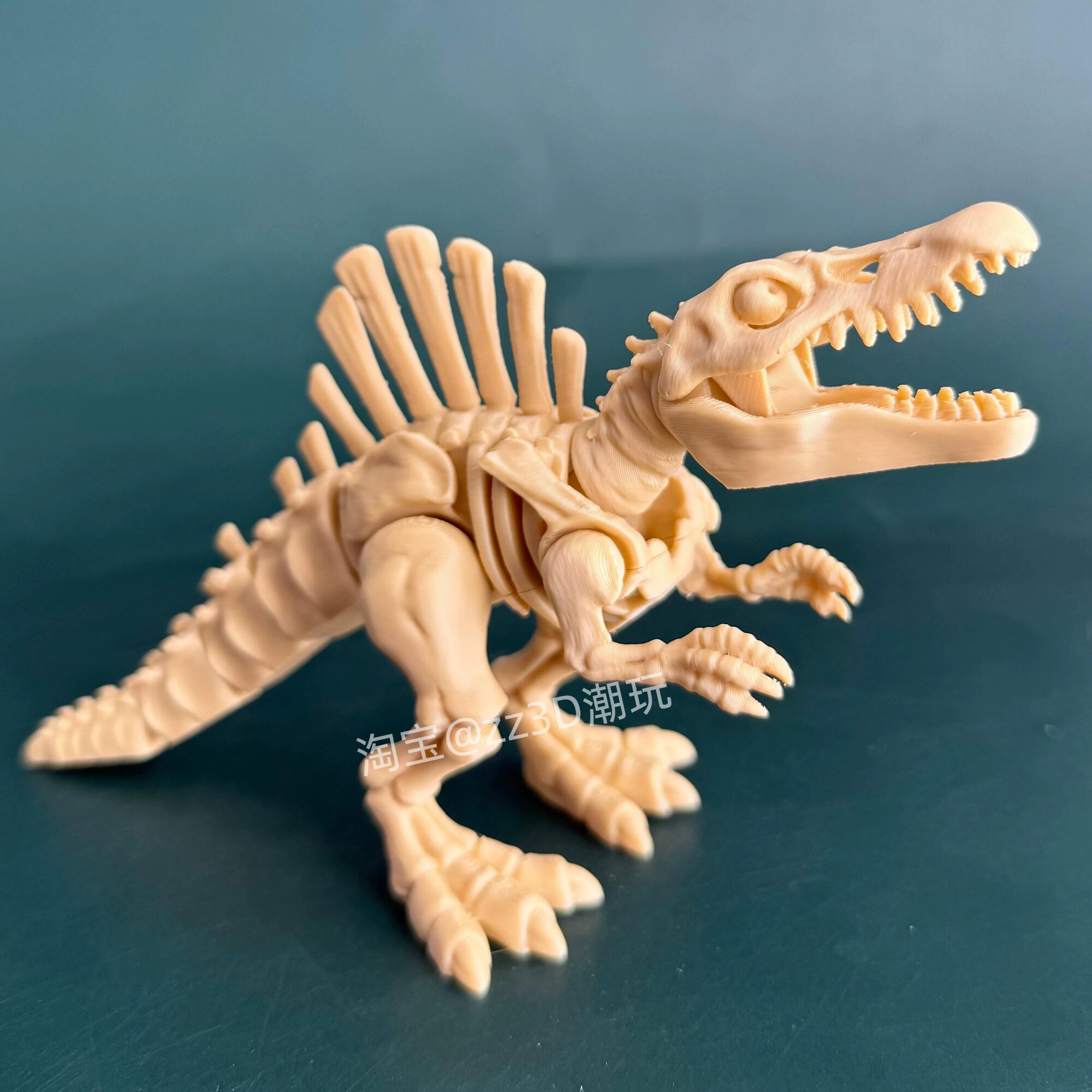 Популярная 3D-печатная игрушка-спинозавр с подвижными суставами, фигурка динозавра из юрского периода, детский подарок,