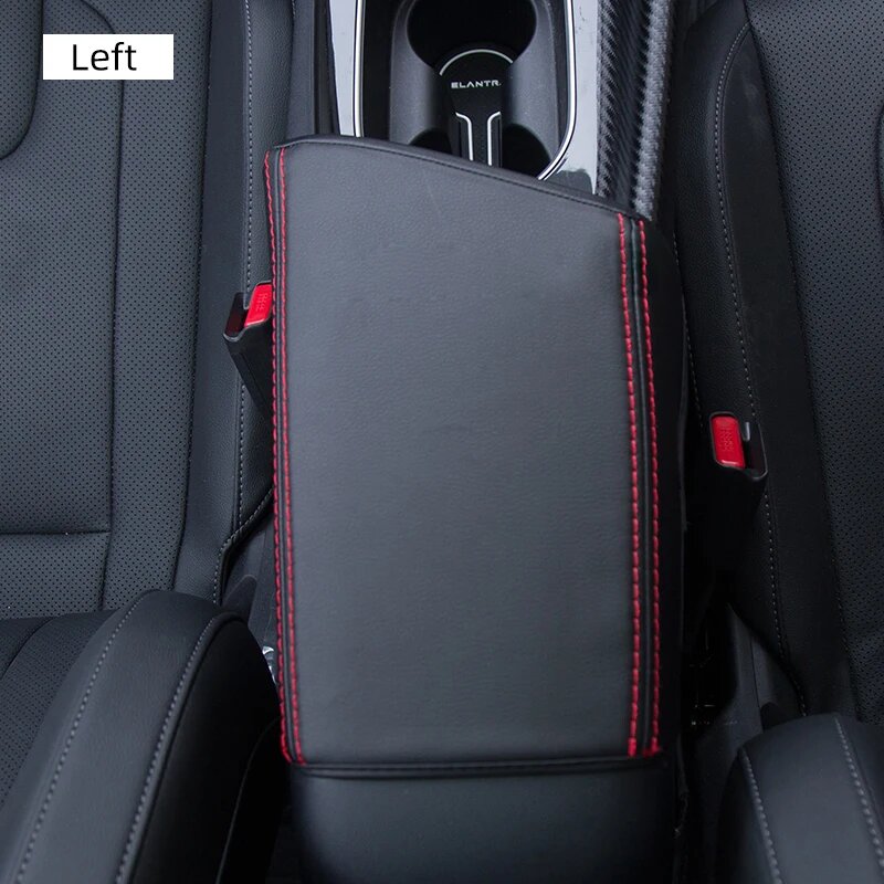 Чехол для подлокотника Hyundai Elantra CN7 2021-2023, Left-red line