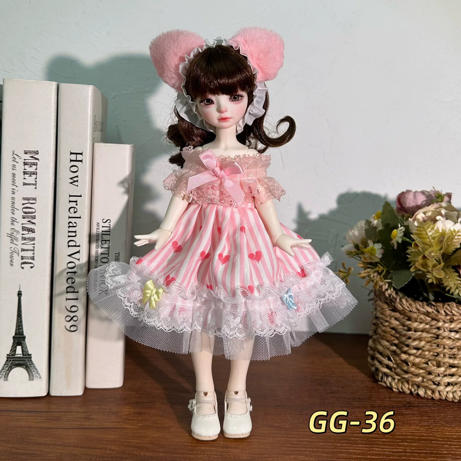 Одежда для кукол BJD, 6 предметов, комплект одежды для куклы 30cm шт, аксессуары для кукол BJD, платье для куклы Ghost
