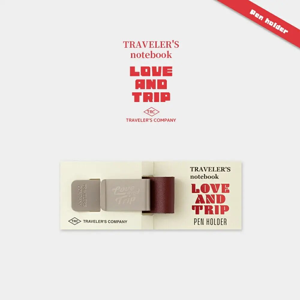 Блокнот TRAVELER'S COMPANY LOVE AND TRIP с клипсой для ручки