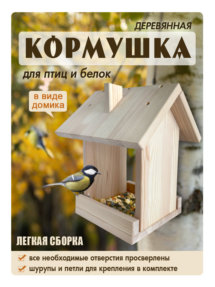 Кормушка для птиц и белок