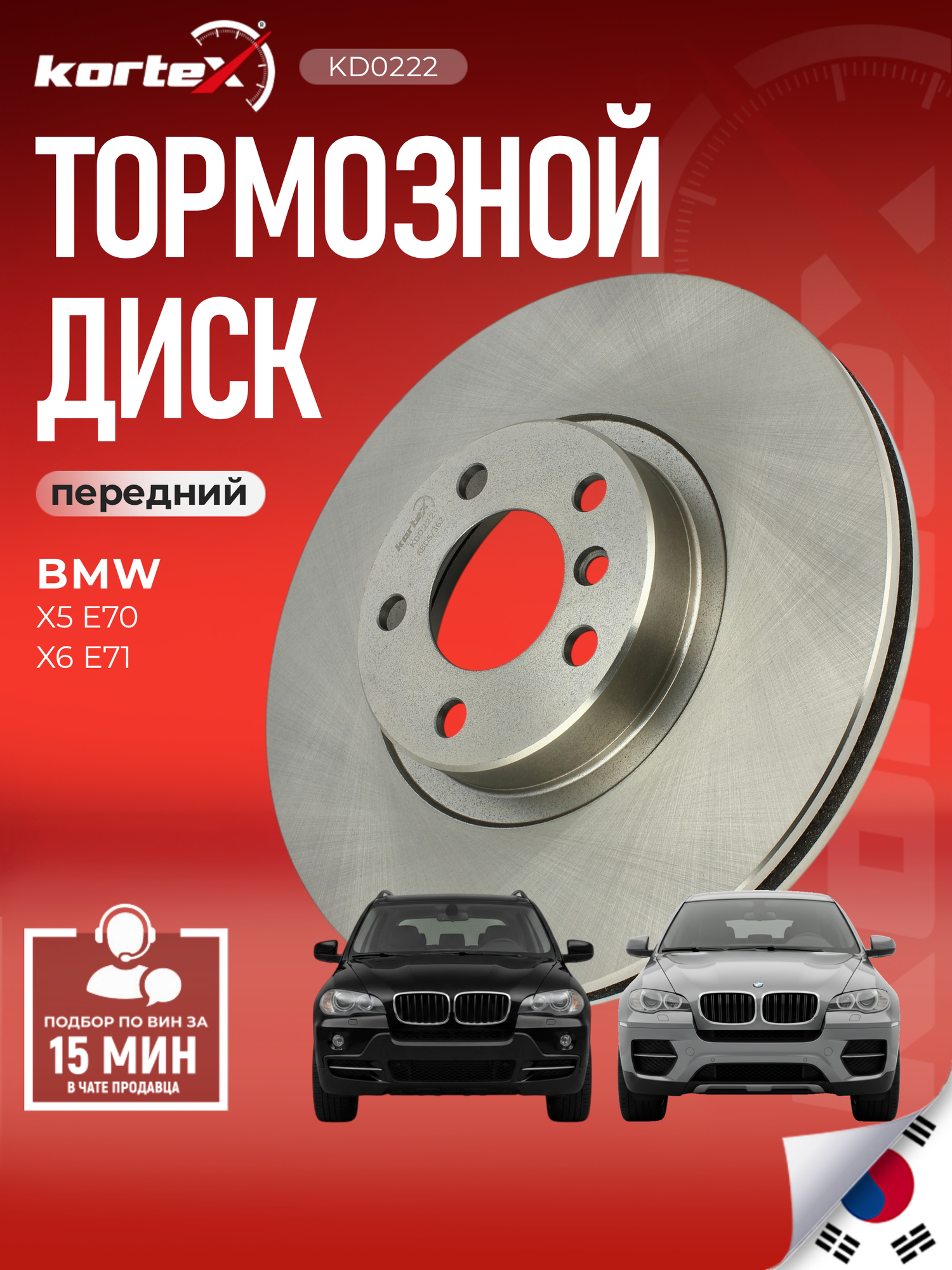 Диск тормозной (левый/правый передний) BMW БМВ X5, X6 DF4853S 34116868938
